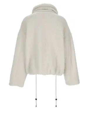 Sportmax Giacca "filtro" In Shearling - Ivory