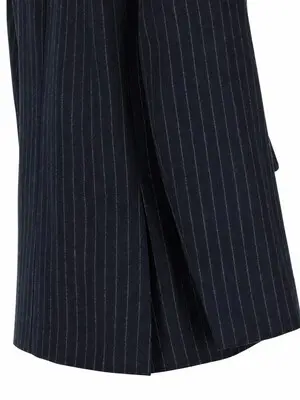Max Mara Giacca Doppiopetto In Lana Gessata