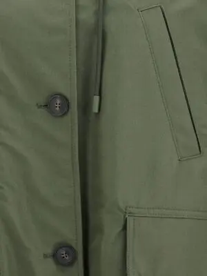 Max Mara Hooded Parka In Cotton Blend