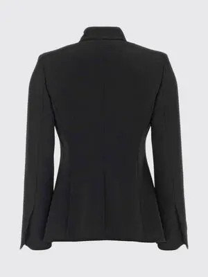 Max Mara Slim Fit Short Cady Blazer With Tie Fastening - Black