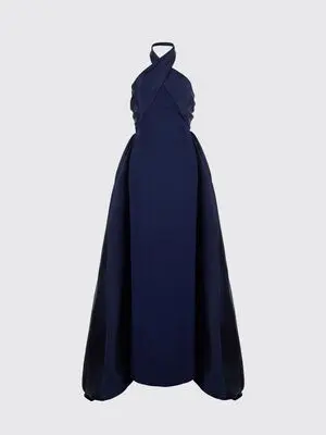 Solace London Long Cady Gown With Halterneck