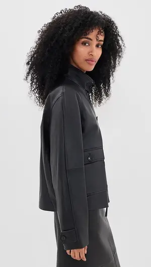 Proenza Schouler White Label Gio Lightweight Leather Jacket