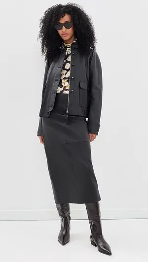 Proenza Schouler White Label Gio Lightweight Leather Jacket