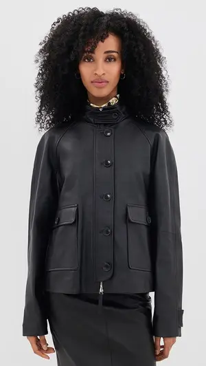Proenza Schouler White Label Gio Lightweight Leather Jacket