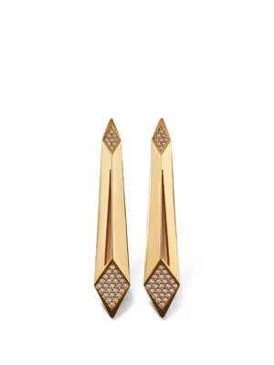 Versace 100% Brass Signature Medallion Earrings For - Gold