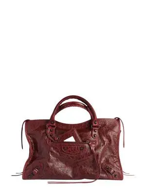 Balenciaga Distressed Leather Tote Bag