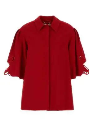 Blumarine Cady Oversize Blazer - Red