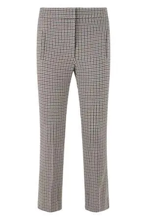 Veronica Beard Twill Pattern Slim Trousers