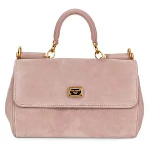 Dolce & Gabbana Dolce & Gabbana My Sicily Medium Leather Handbag Pink