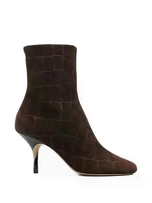 Jacquemus Croc-effect Ankle Boots