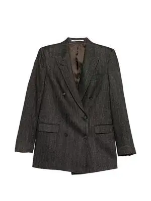 Tagliatore Double-breasted Herringbone-pattern Blazer