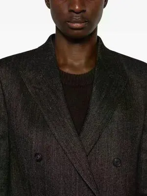 Tagliatore Double-breasted Herringbone-pattern Blazer