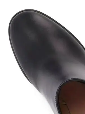 GIANVITO ROSSI Santiago Leather Block-heel Ankle Boots