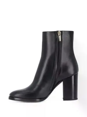 GIANVITO ROSSI Santiago Leather Block-heel Ankle Boots