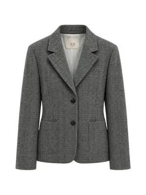 Seventy Prince Of Wales Check Blazer - Grey