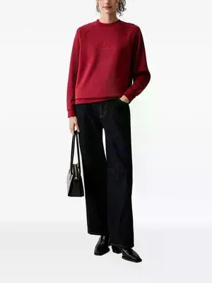 Armani Exchange Embellished Raglan-sleeve Sweatshirt