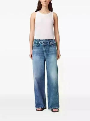 ALLSAINTS Crossover-waist Wide-leg Jeans