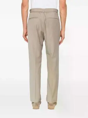 ANTONY MORATO Belted Pressed-crease Trousers - Neutrals