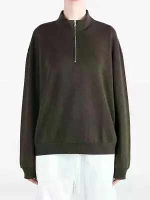 Auralee Quarter-zip Sweatshirt - Brown