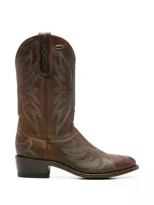 MEXICANA Aguila Mex Embroidered Leather Boots