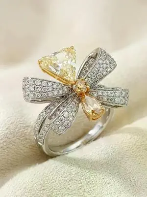 HYT JEWELRY Diamond Butterfly Ring