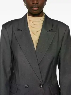 PHILIA LOFT Double-breasted Tie-back Blazer