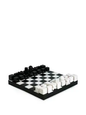 CU I SEEYOU Checkered Chess Set - Black