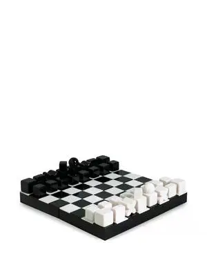 CU I SEEYOU Checkered Chess Set - Black