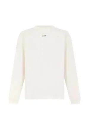 BOSS Logo-print Long-sleeve T-shirt - Neutrals