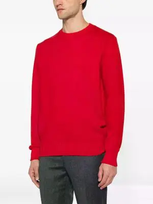 FILIPPO DE LAURENTIIS Crew Neck Long-sleeve Sweater - Red