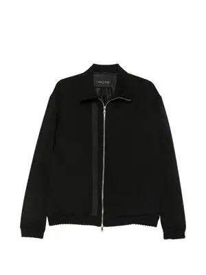 LOW BRAND Zip-up High-neck Jacket - Black
