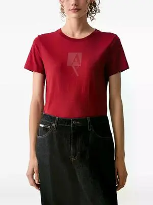 Armani Exchange Crystal-embellished Logo T-shirt - Red
