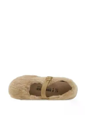 BIRKENSTOCK Santa Clarita Shearling Ballet Flats - Neutrals