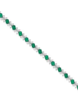 HYT JEWELRY Emerald And Diamond Bracelet