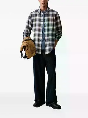 Armani Exchange Check-pattern Button-up Shirt