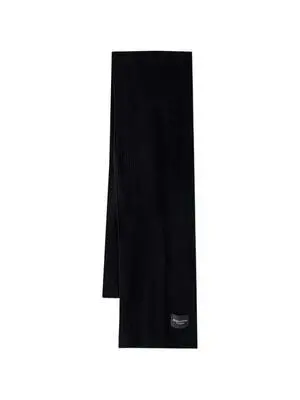Marc O'polo Ribbed-knit Scarf - Black
