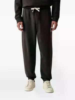 Armani Exchange Logo-patch Drawstring Track Pants - Brown