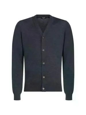 FRANZESE COLLECTION V-neck Cardigan - Grey