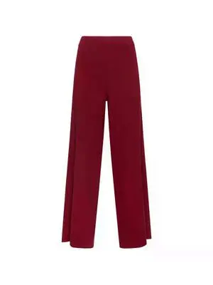 ELENA MIRÒ Wide-leg Elasticated Trousers - Red