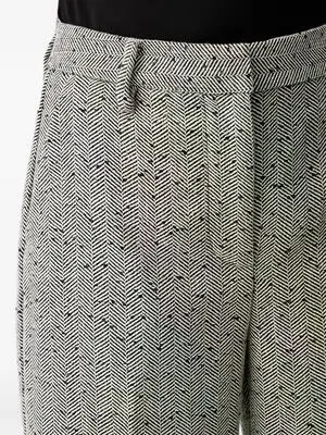 Munthe Eileen Herringbone-pattern Wide-leg Trousers