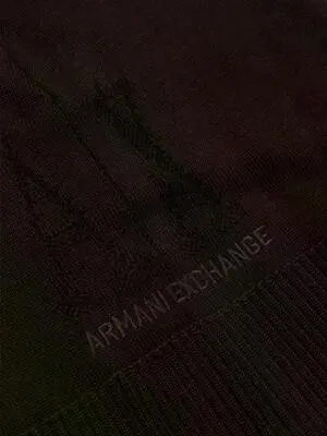 Armani Exchange Logo-embroidered Ribbed-trim Beanie Hat