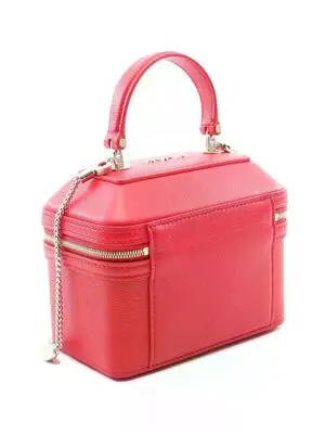 BVLGARI 2020-2026 Leather Serpenti Forever Vanity Bag Satchel - Red