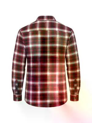 Armani Exchange Check-print Long-sleeve Shirt - Red