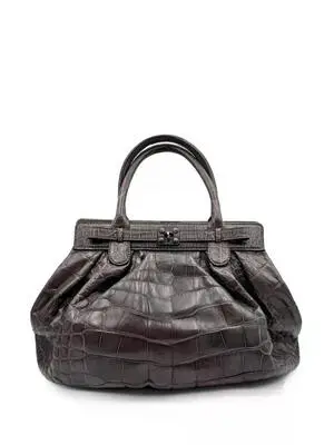 ZAGLIANI  Crocodile-effect Shoulder Bag