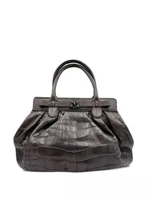 ZAGLIANI  Crocodile-effect Shoulder Bag
