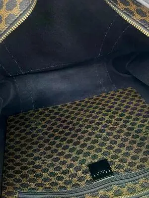 Celine 1998 Macadam Coated Canvas Tote Bag