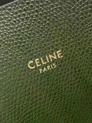 Celine 2015-2026 Small Grained Calfskin Vertical Cabas Satchel - Brown