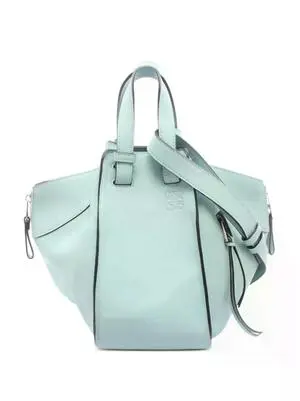 Loewe 2000s Hammock Leather Tote Bag - Blue