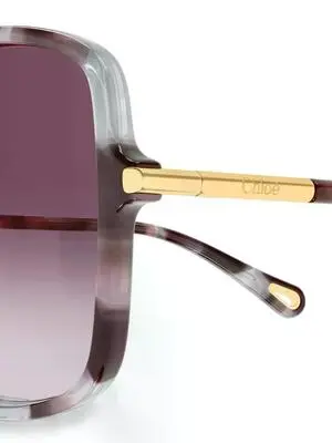 Chloé Oversized Square-frame Sunglasses - Grey