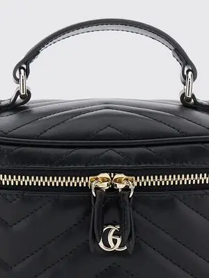 Gucci Gg Marmont Mini Handbag In Chevron Matelasse Nappa Leather